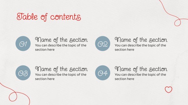 Red String Legend | Google Slides & PowerPoint