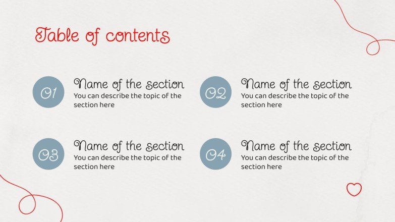 Red String Legend | Google Slides & PowerPoint