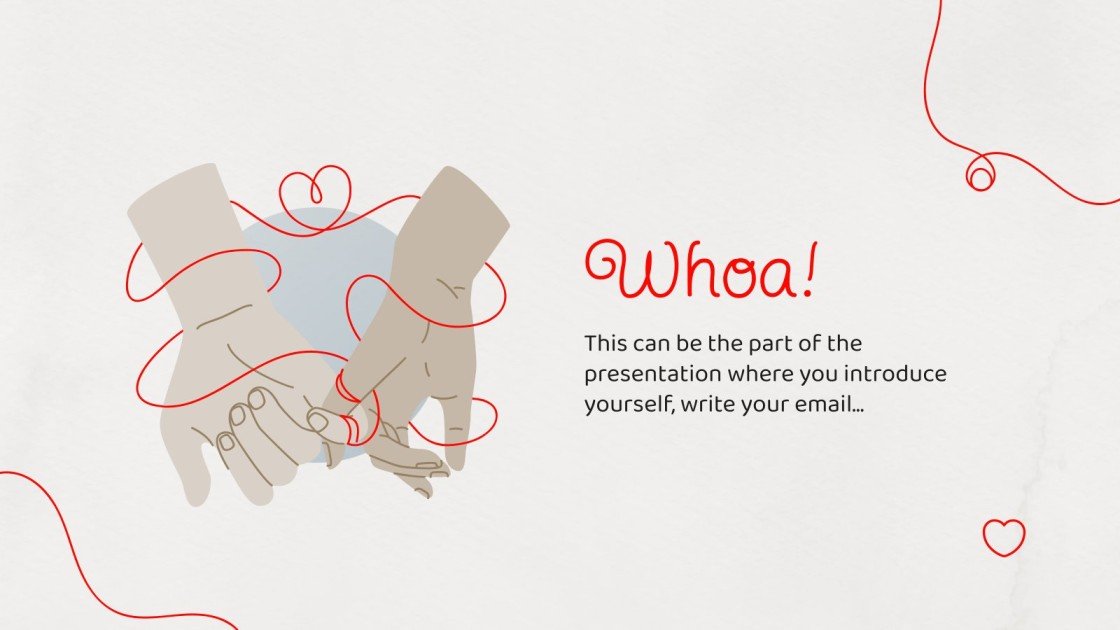 Red String Legend | Google Slides & PowerPoint