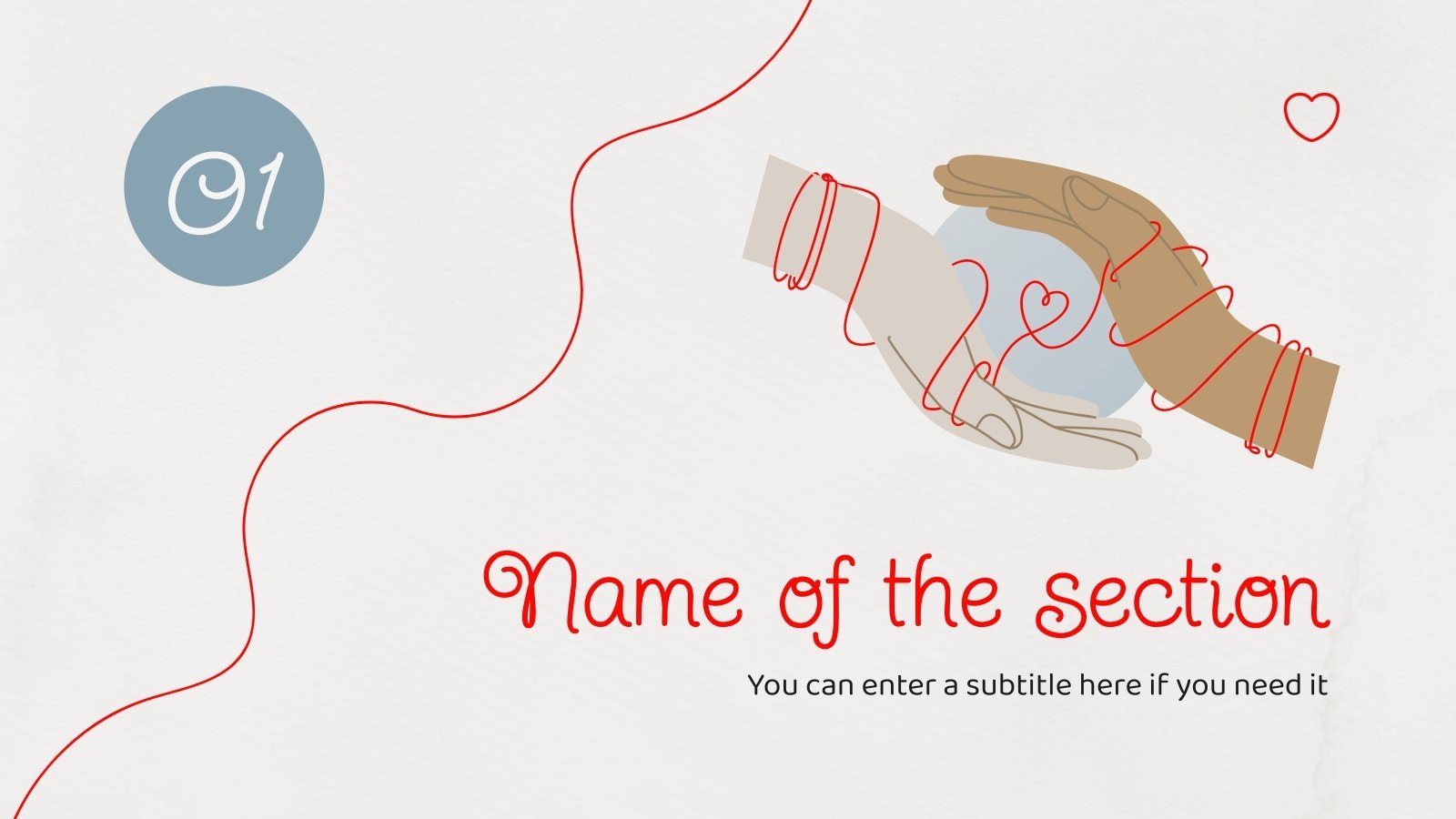 Red String Legend | Google Slides & PowerPoint