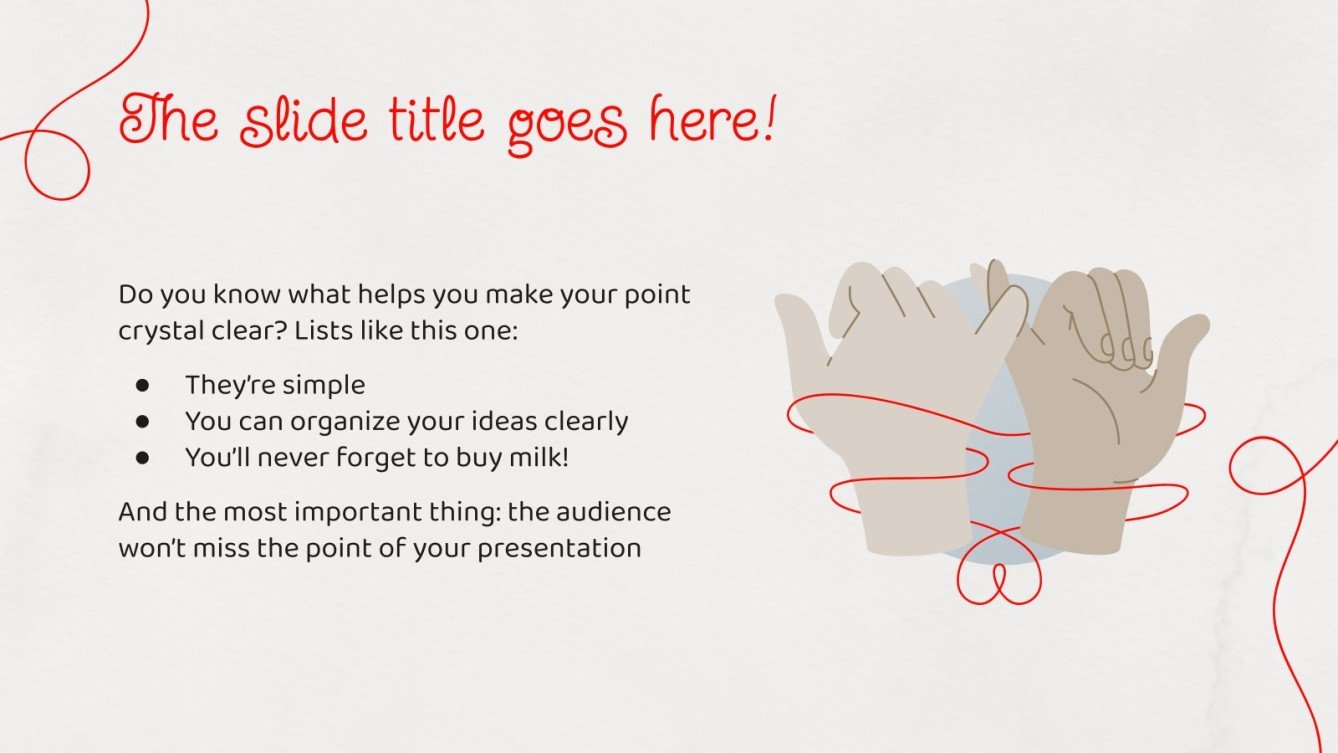 Red String Legend | Google Slides & PowerPoint