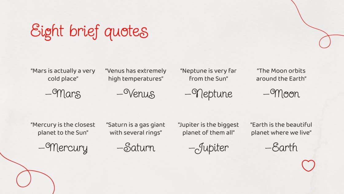 Red String Legend | Google Slides & PowerPoint