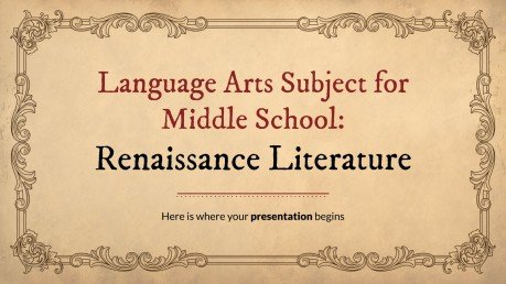 Free templates about Renaissance for Google Slides & PPT