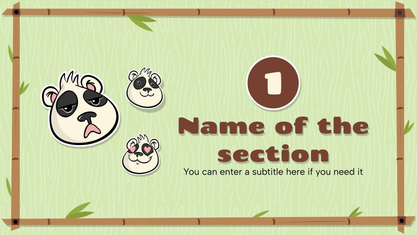 Panda Minitheme | Google Slides & PowerPoint