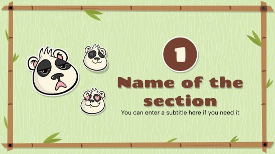 Panda Minitheme | Google Slides & PowerPoint