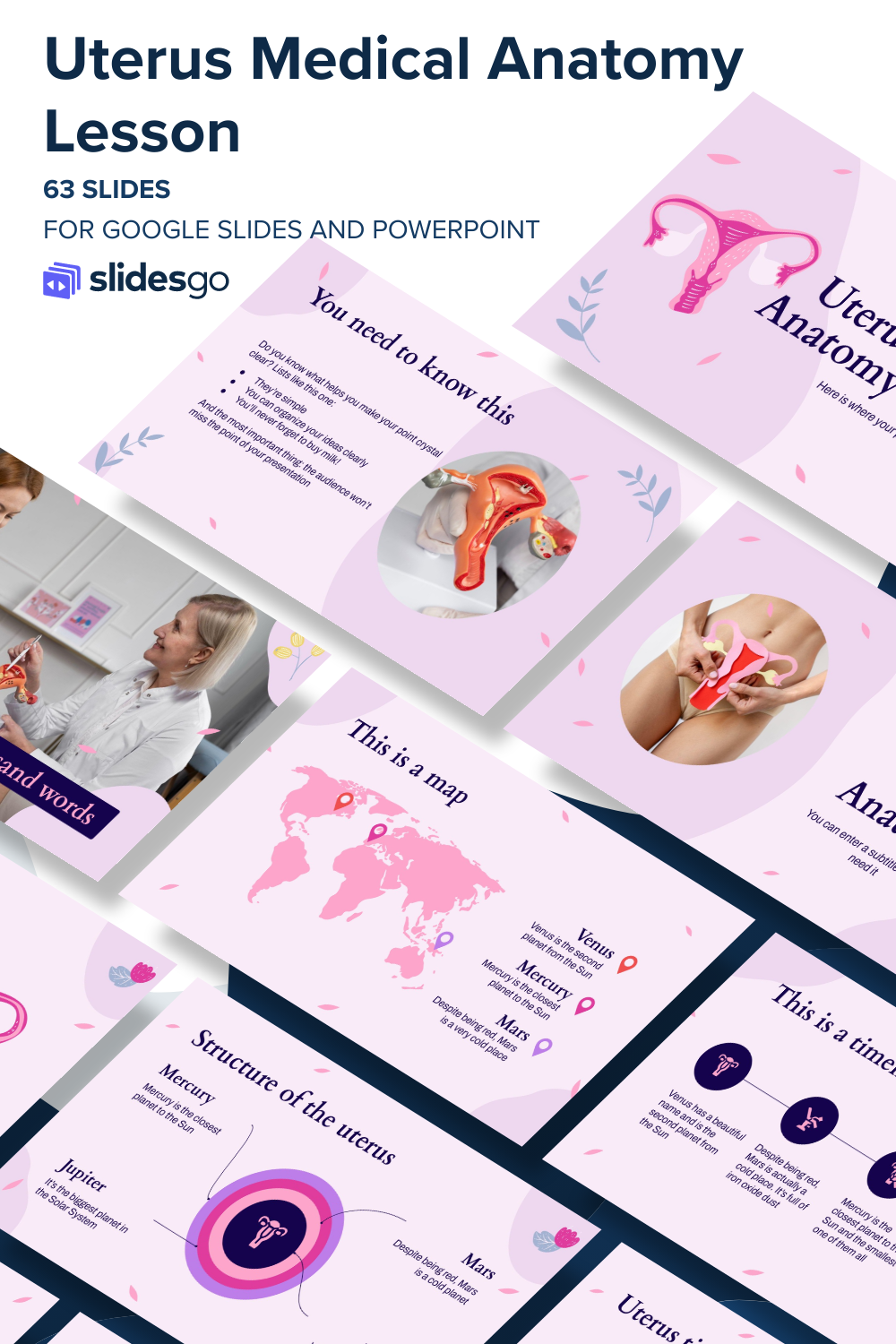 Uterus Medical Anatomy Lesson | Google Slides & PowerPoint