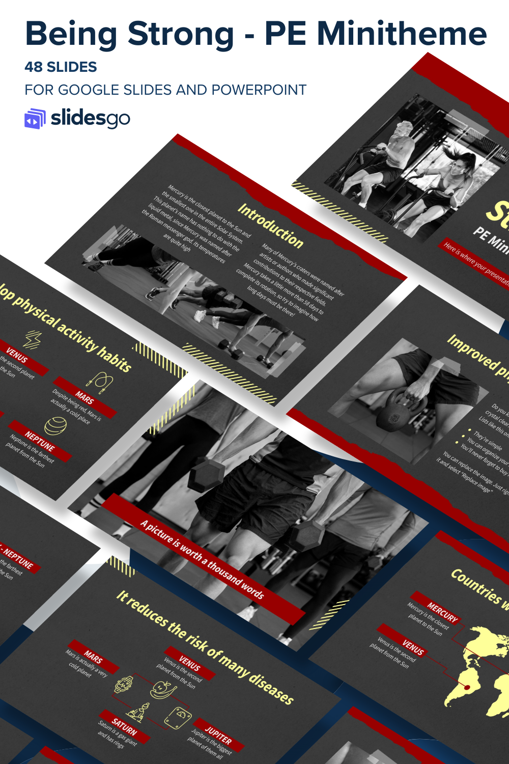 Being Strong - PE Minitheme | Google Slides & PPT