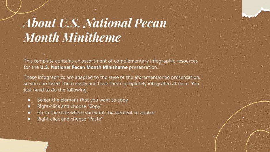 U.S. National Pecan Month Minitheme | Google Slides & PPT