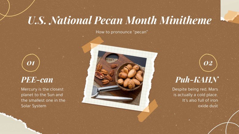 U.S. National Pecan Month Minitheme | Google Slides & PPT