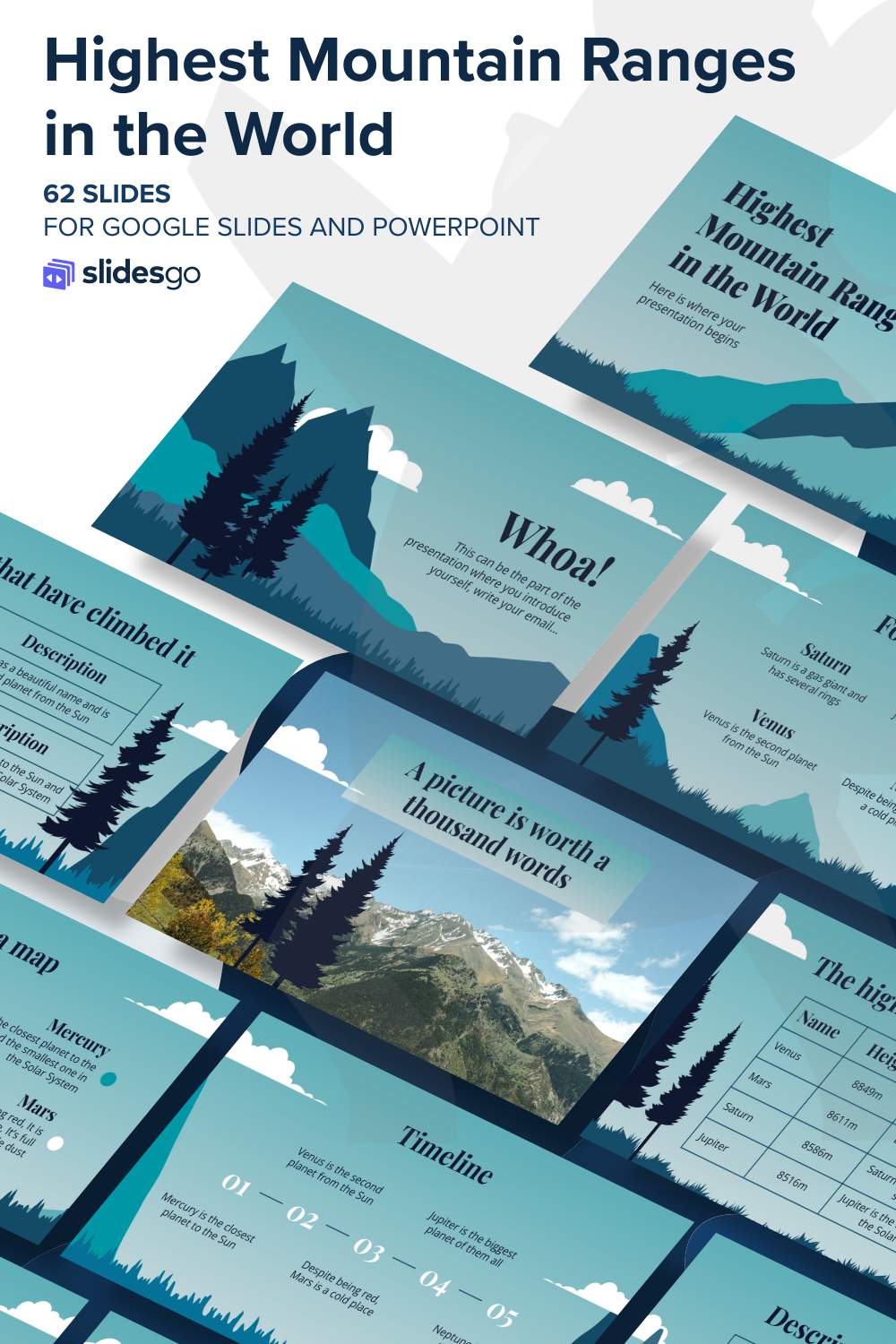 major mountain ranges of the world