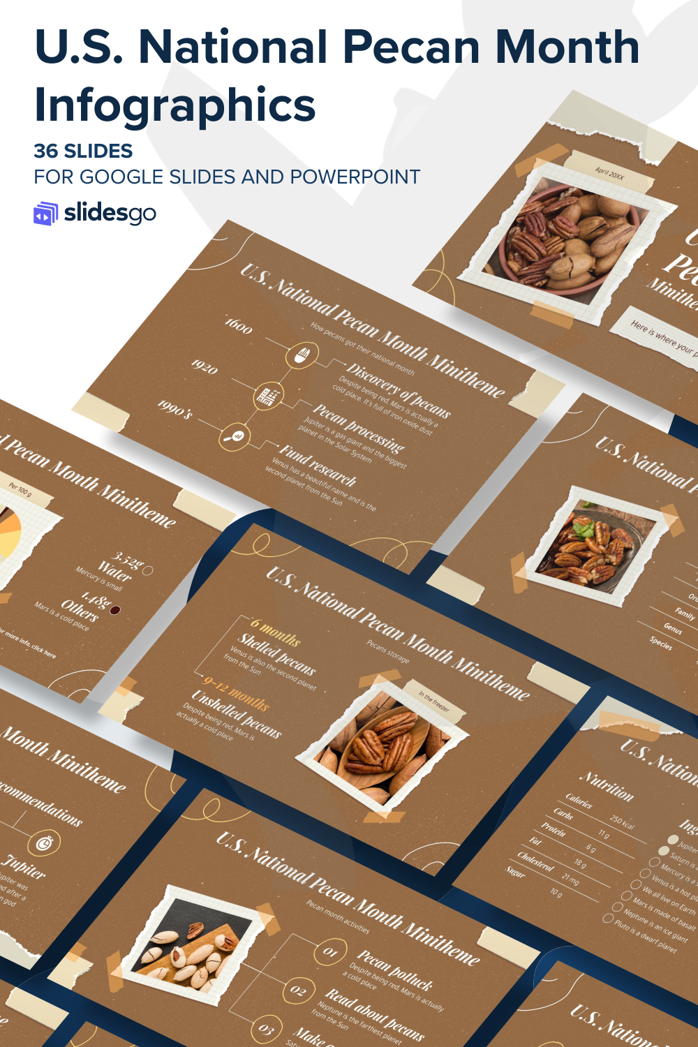 U.S. National Pecan Month Minitheme | Google Slides & PPT