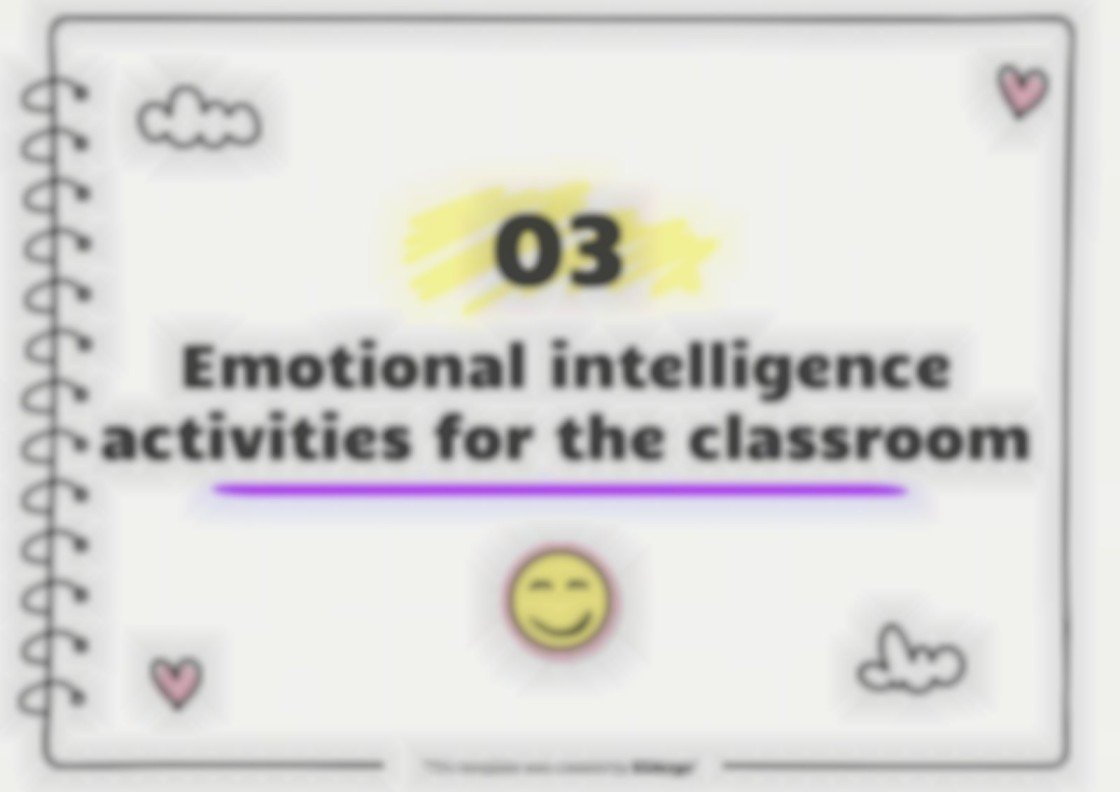 Emotional Intelligence in the Classroom | Google Slides