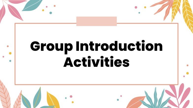Group Introduction Activities | Google Slides & PowerPoint