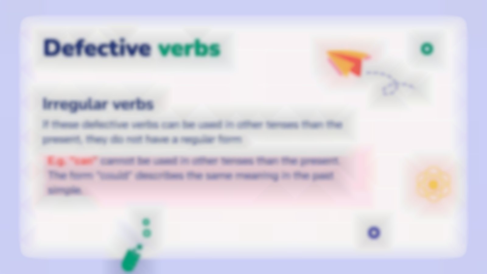 Verbes - Partie 2 | Google Slides et PowerPoint