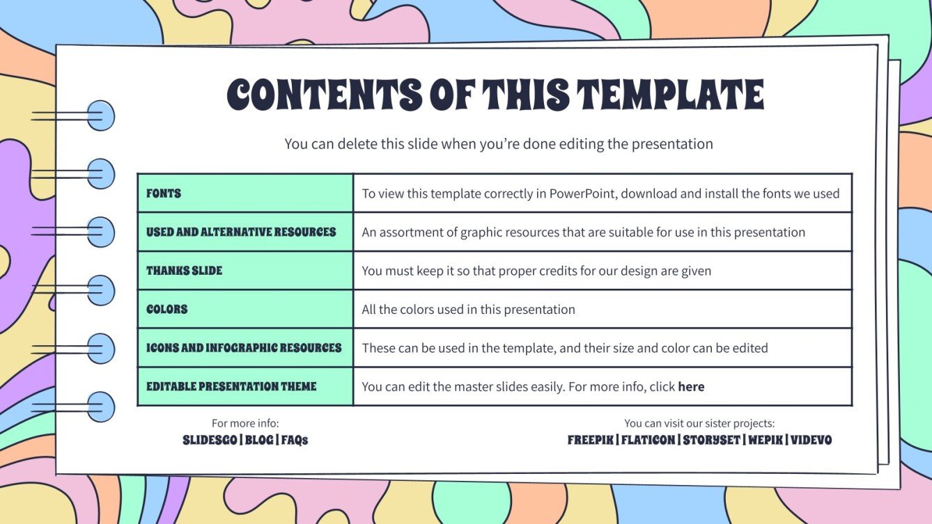 Rainbow Pastel Notebook | Google Slides & PowerPoint