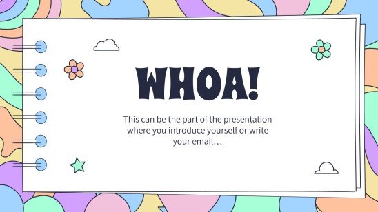 Rainbow Pastel Notebook | Google Slides & PowerPoint