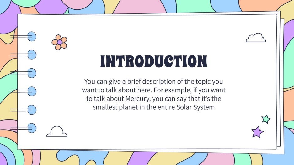 Rainbow Pastel Notebook | Google Slides & PowerPoint