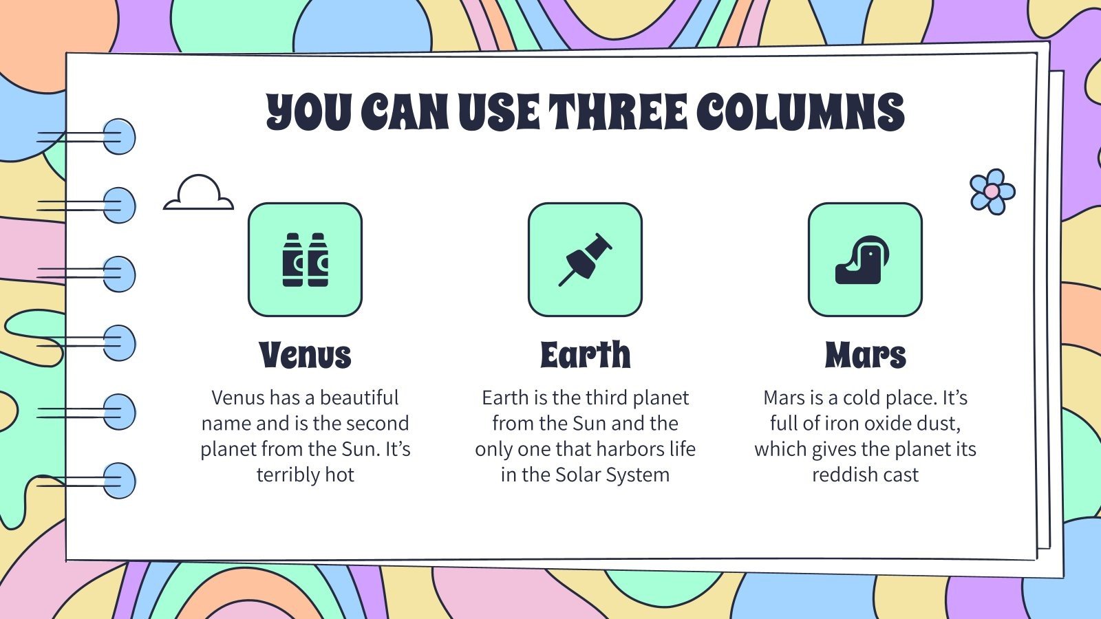 Rainbow Pastel Notebook | Google Slides & PowerPoint
