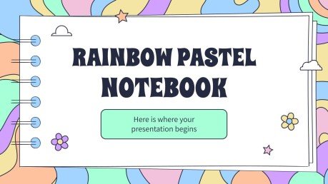 Free rainbow style Google Slides and PPT templates