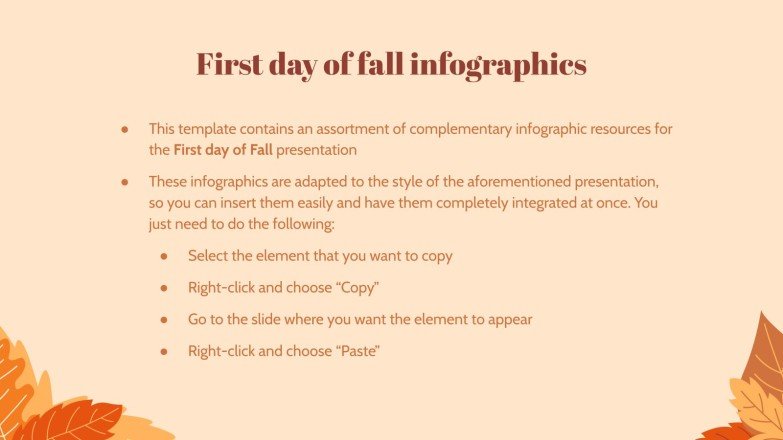 First Day Of Fall Infographics | Google Slides & PowerPoint