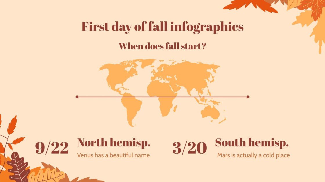 First Day Of Fall Infographics | Google Slides & PowerPoint