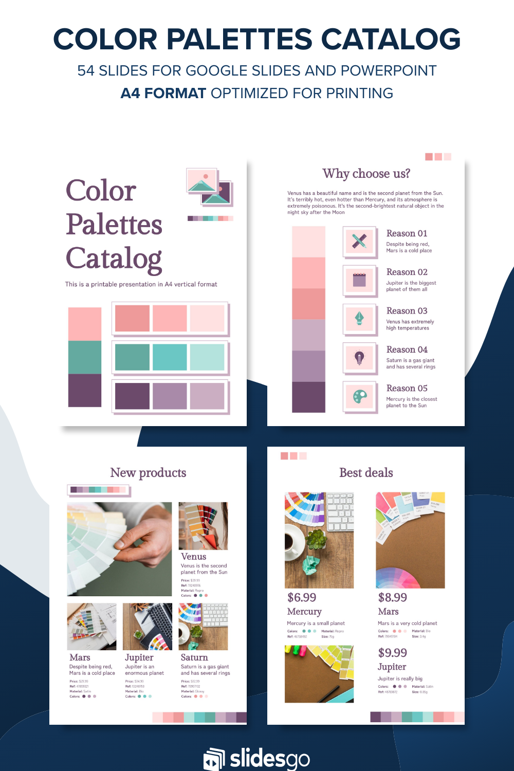 Color Palettes Catalog | Google Slides & PowerPoint
