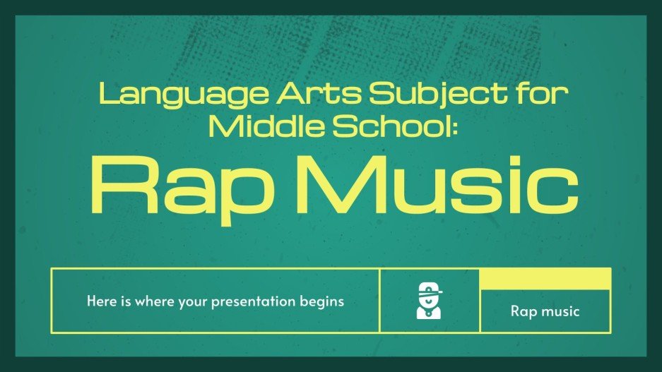 Language Arts Subject for Middle School: Rap Music