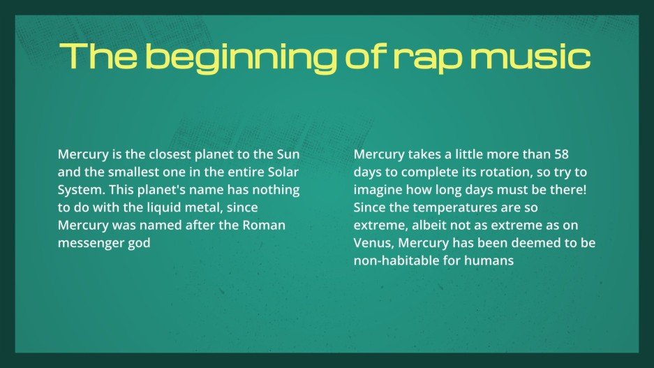 Language Arts Subject for Middle School: Rap Music