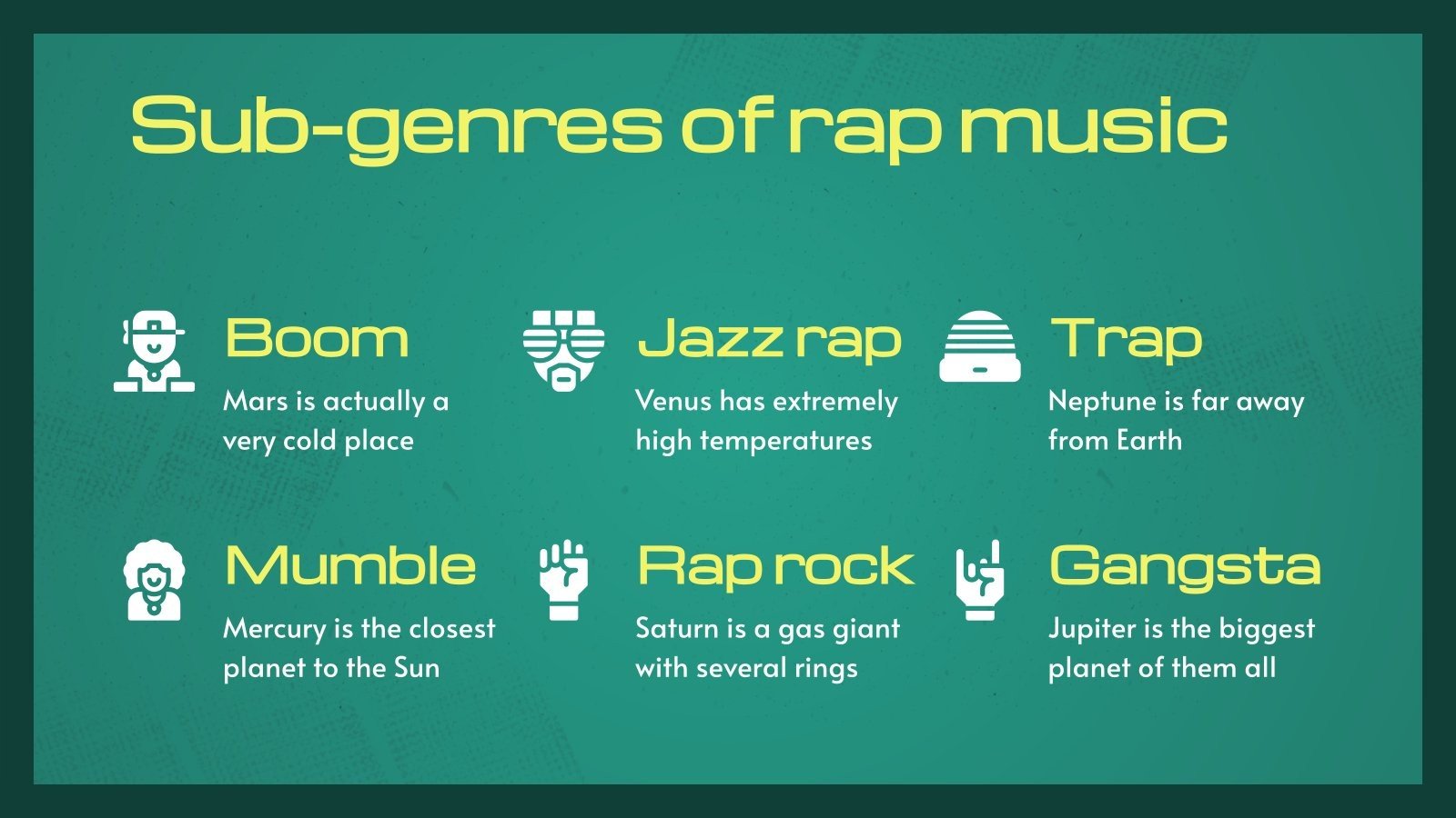 Language Arts Subject for Middle School: Rap Music