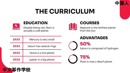 Chinese Writing School | Google Slides & PowerPoint