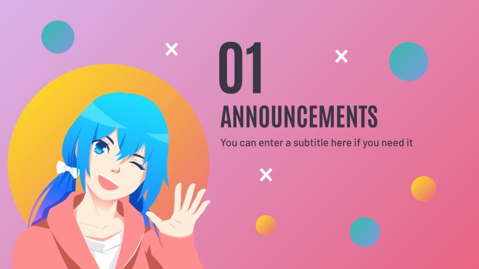 Anime Cosplay Newsletter | Google Slides & PowerPoint