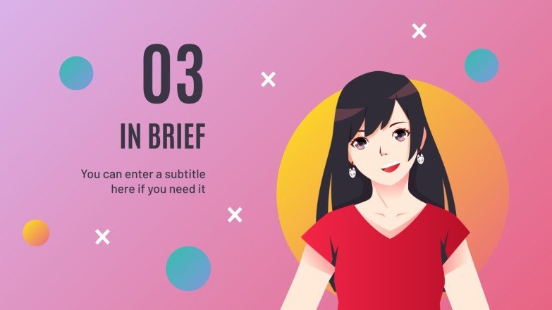 Anime Cosplay Newsletter | Google Slides & PowerPoint