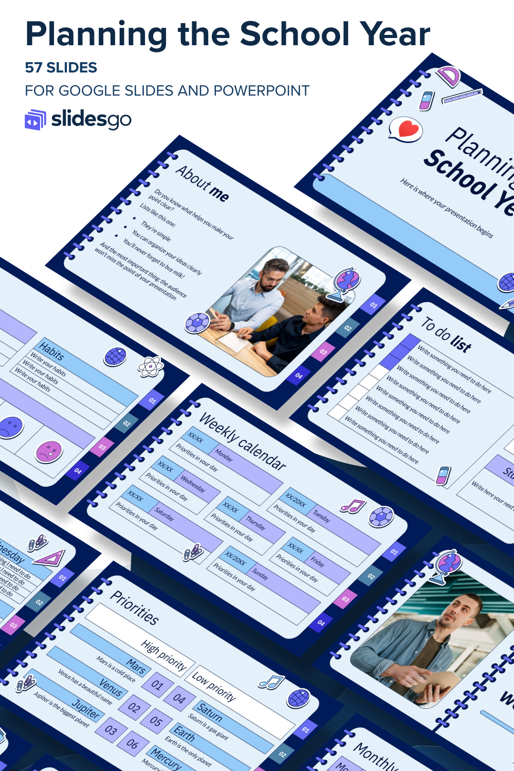 Planning the School Year | Google Slides & PowerPoint