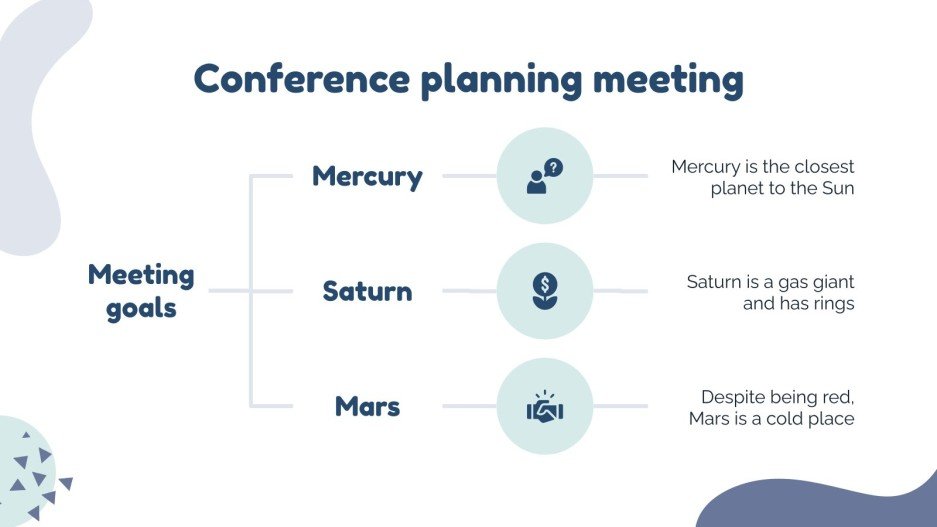 Conference Planning Meeting Infographics | Google Slides