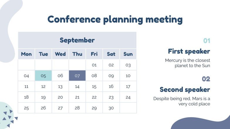 Conference Planning Meeting Infographics | Google Slides