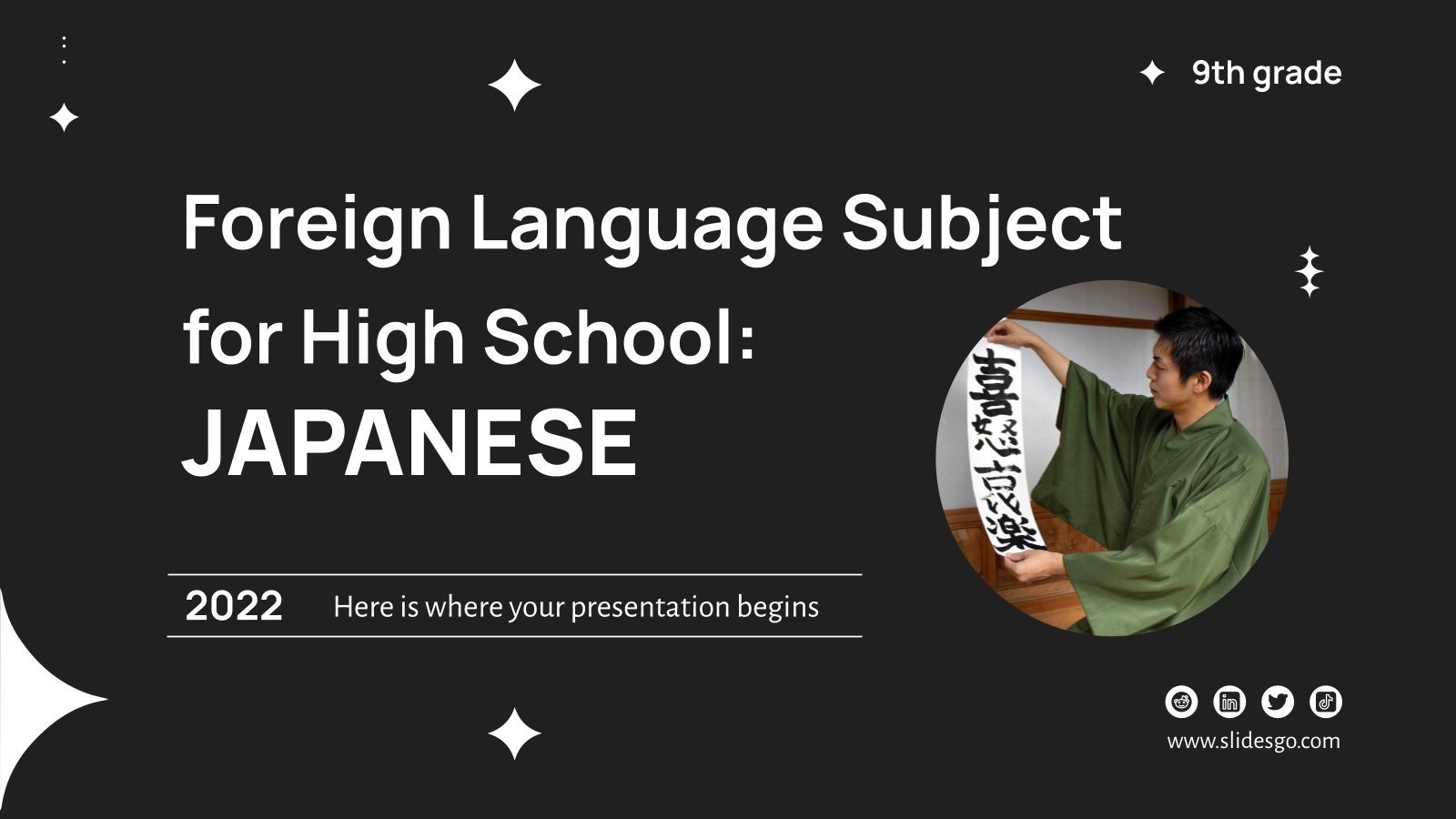 Foreign Language Subject for High School - 9th Grade: Japanese