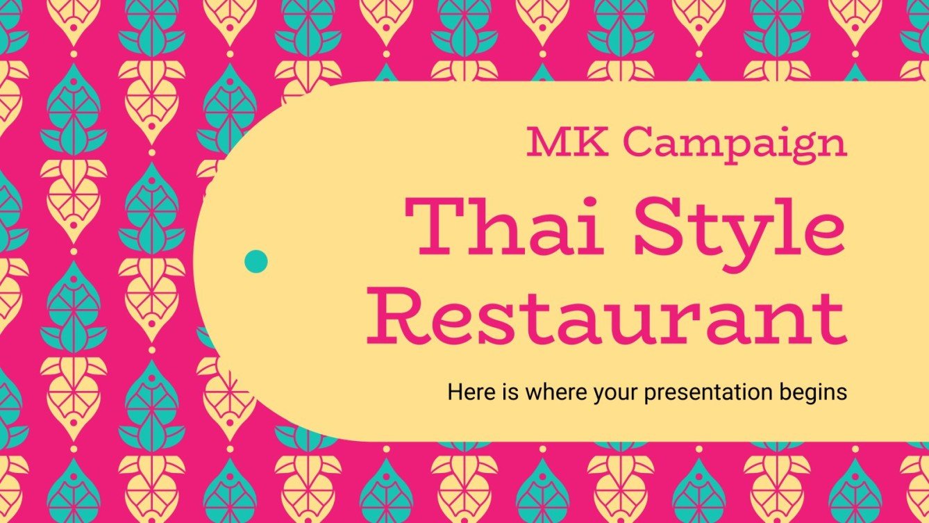 Free templates about Thailand for Google Slides & PPT