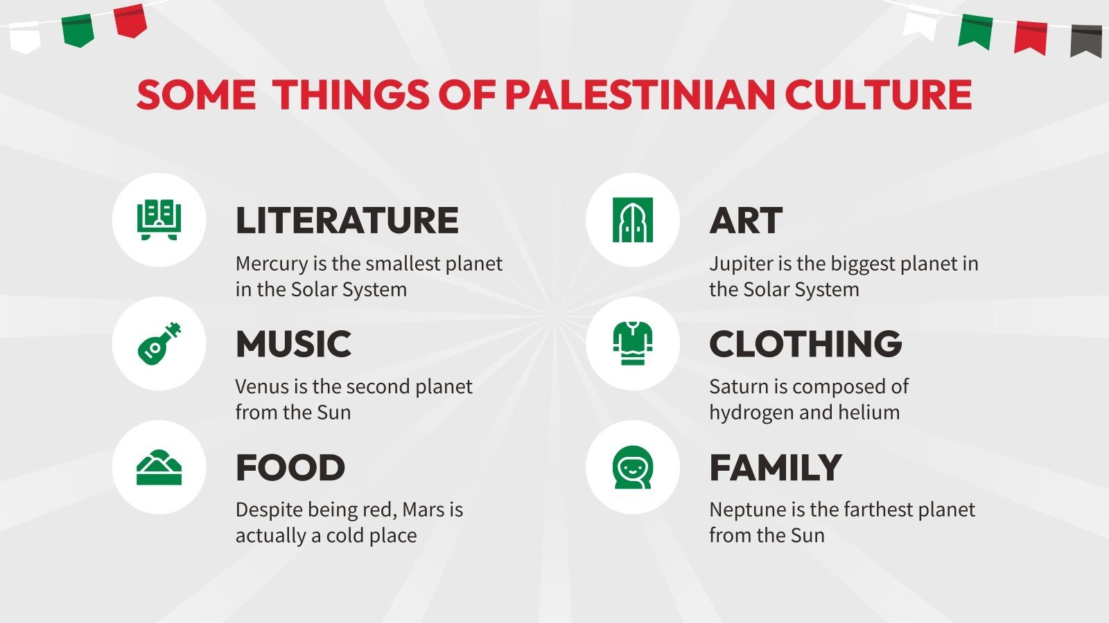 Palestine Flag Minitheme | Google Slides and PowerPoint