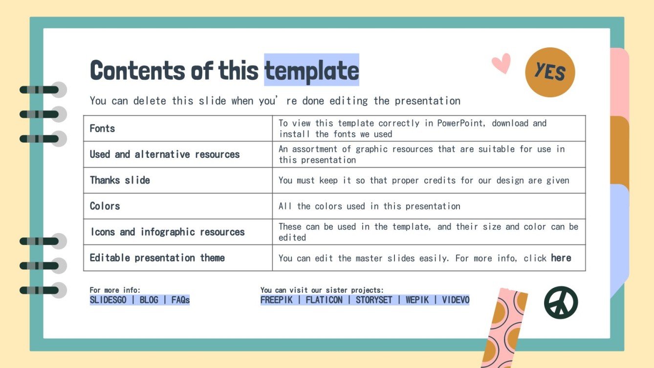 Cute Pastel Notebook | Google Slides & PowerPoint