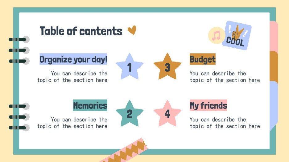 Cute Pastel Notebook | Google Slides & PowerPoint