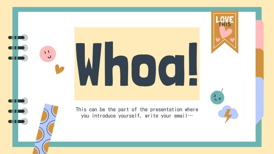 Cute Pastel Notebook | Google Slides & PowerPoint