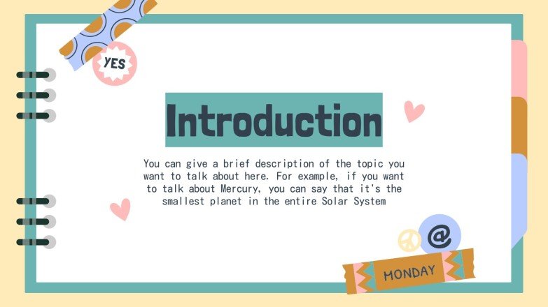 Cute Pastel Notebook | Google Slides & PowerPoint