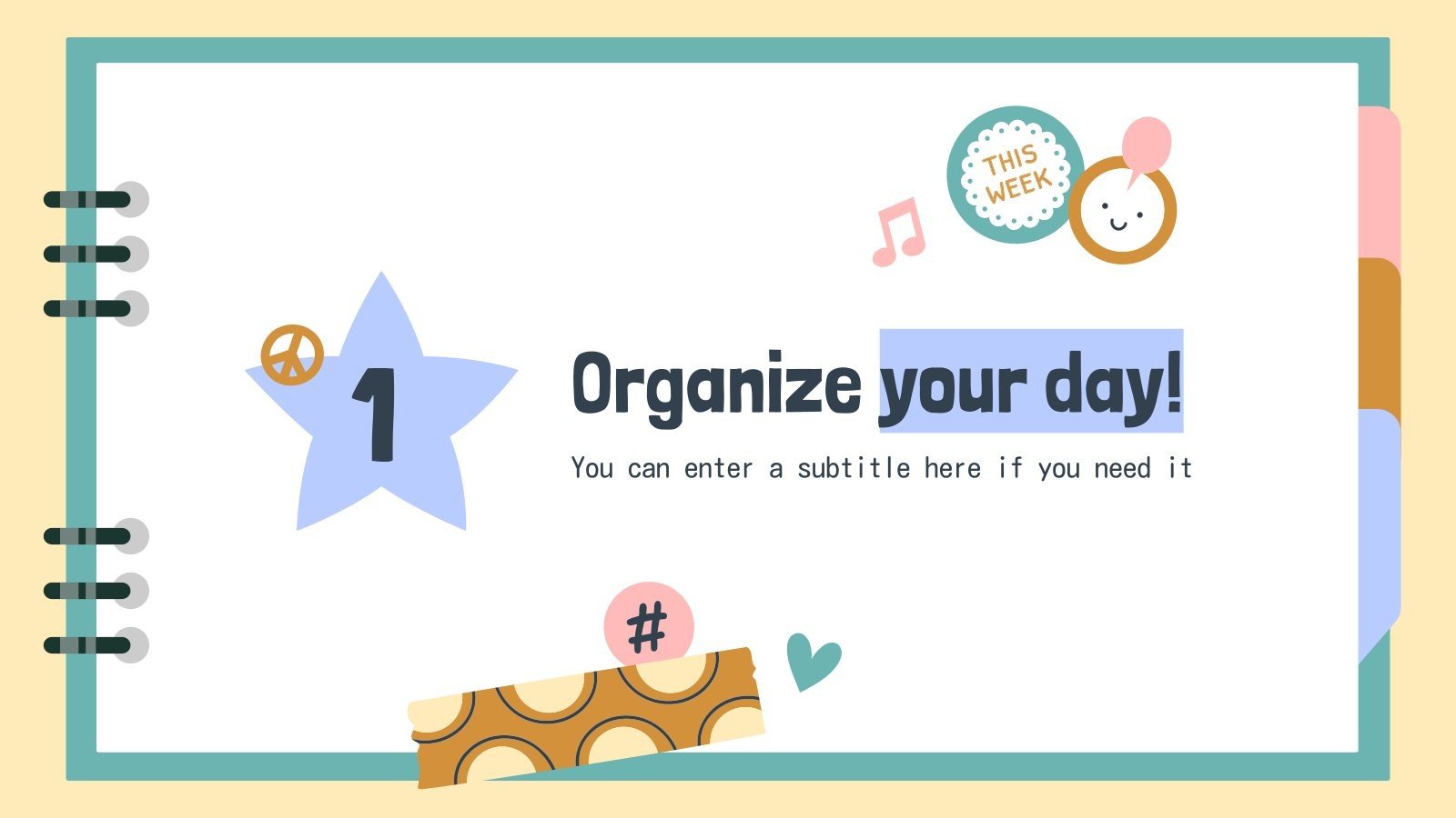 Cute Pastel Notebook | Google Slides & PowerPoint