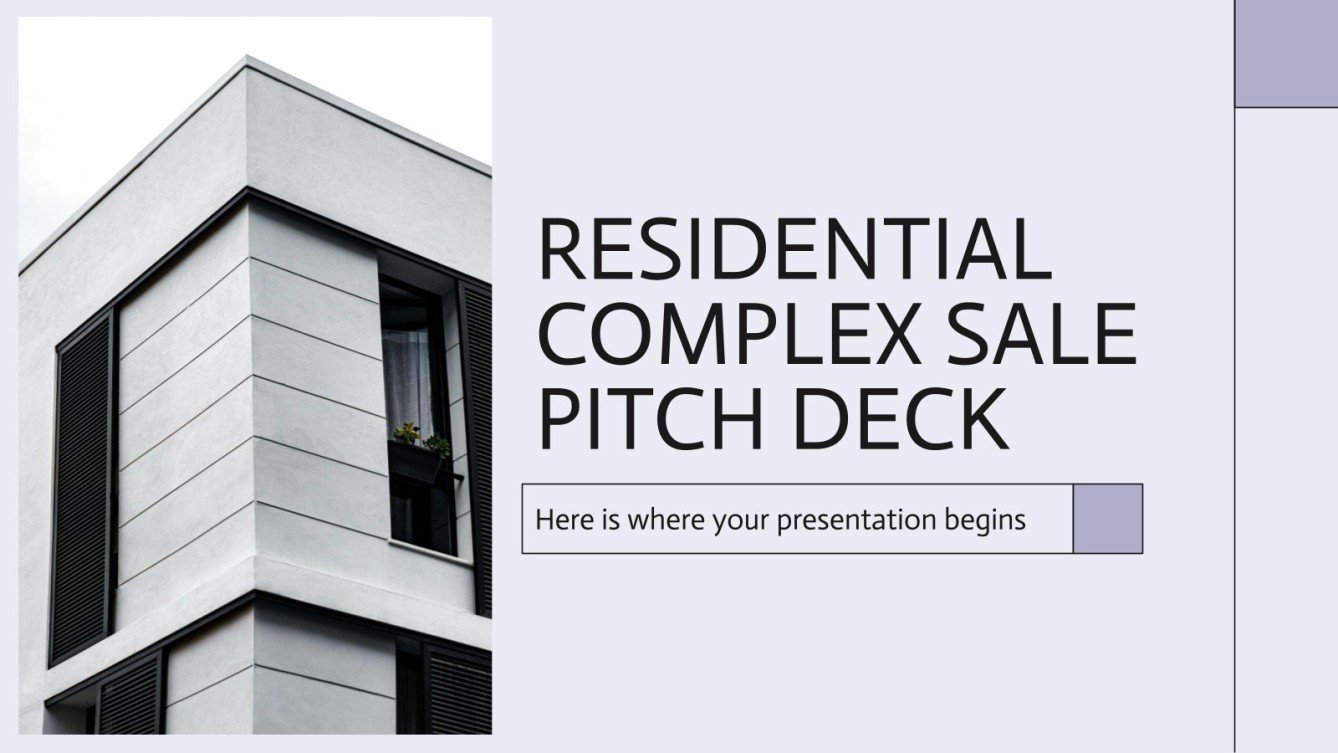 Residential Complex Sale Pitch Deck | Google Slides & PPT