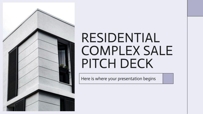 Residential Complex Sale Pitch Deck | Google Slides & PPT