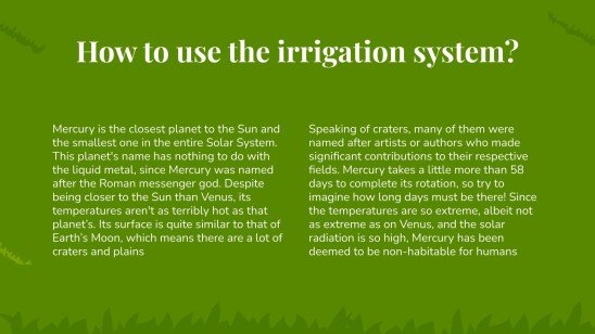 Irrigation Systems | Google Slides & PowerPoint