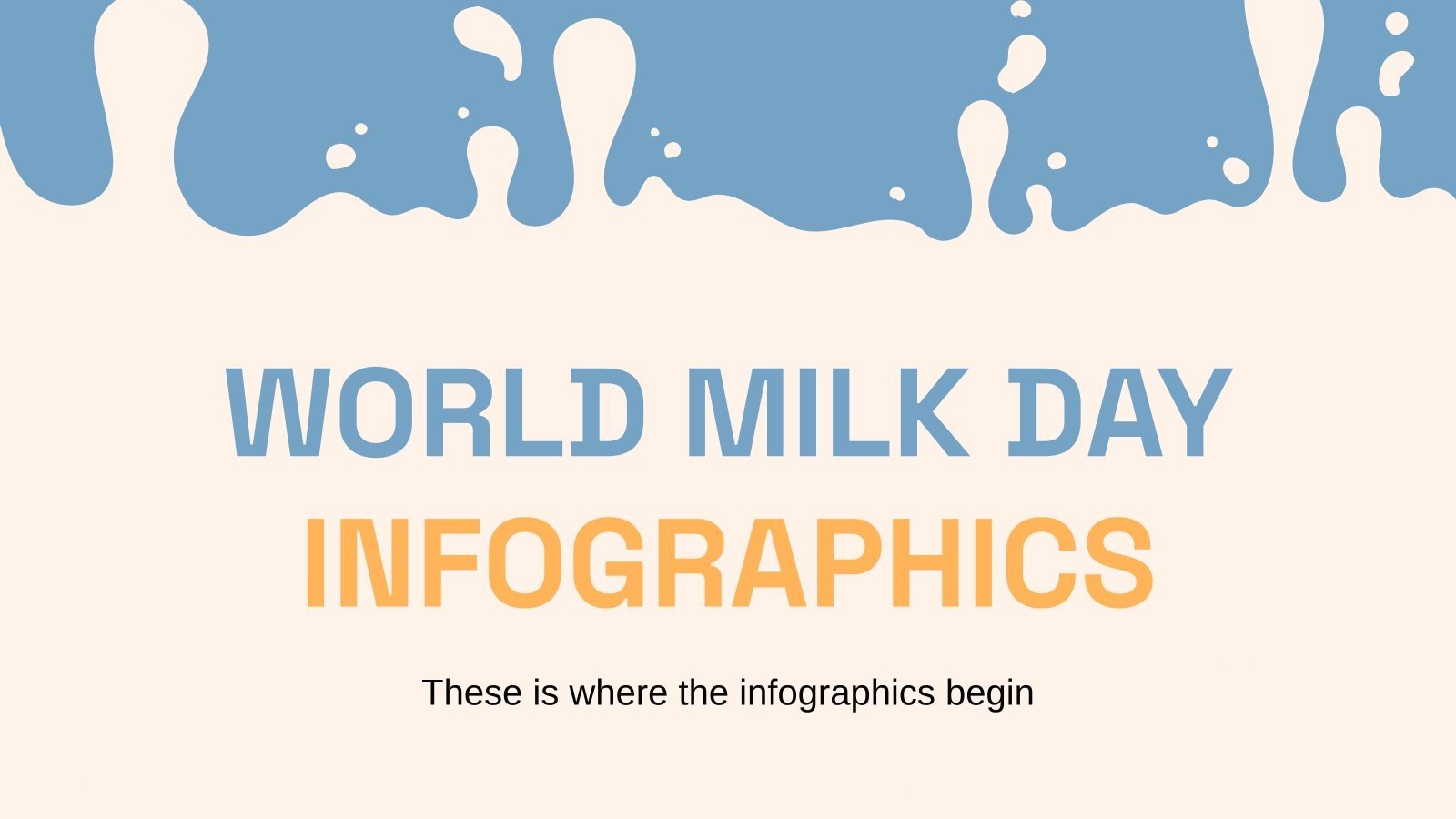 World Milk Day Infographics | Google Slides and PowerPoint