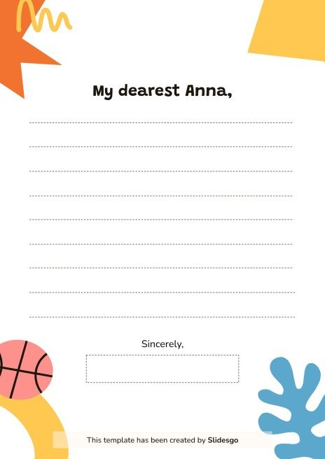 Letters Template for Middle Schoolers | Google Slides & PPT