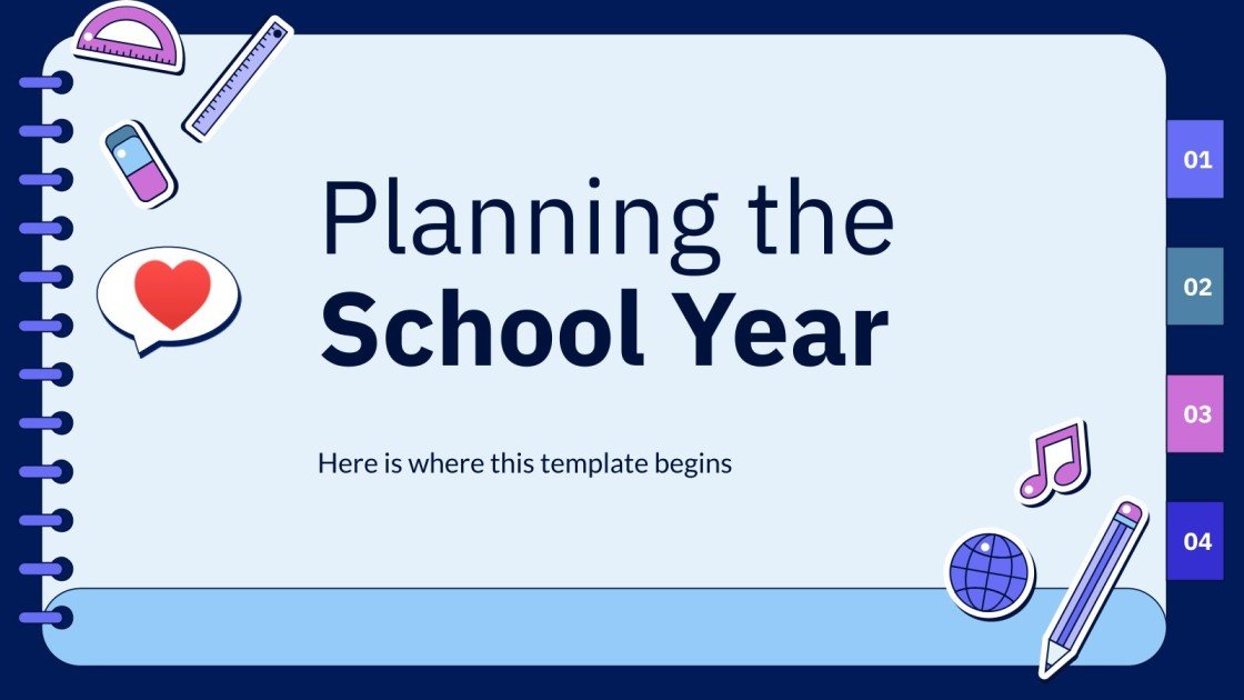 Planning the School Year | Google Slides & PowerPoint