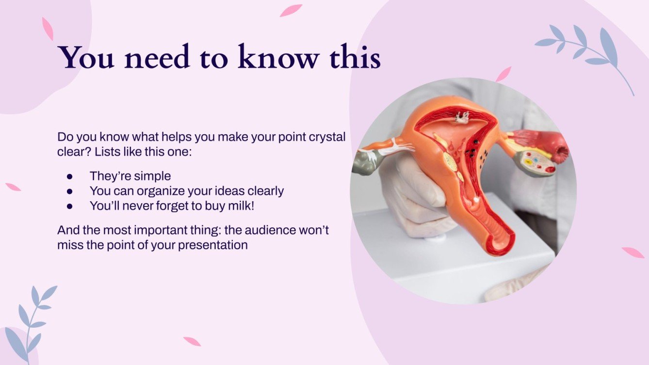 Uterus Medical Anatomy Lesson | Google Slides & PowerPoint